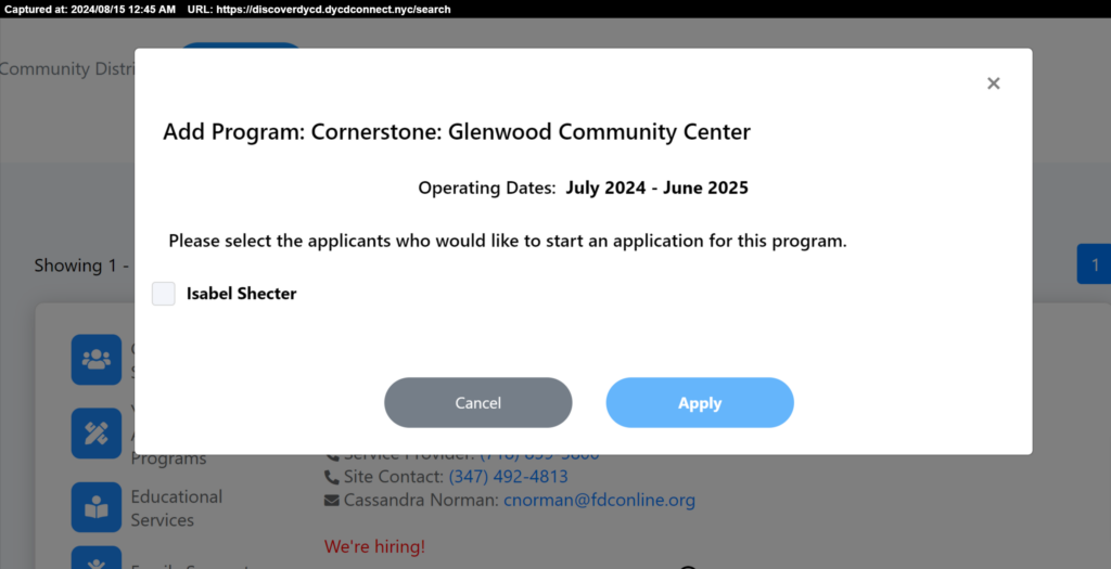 After School Registration - FDC